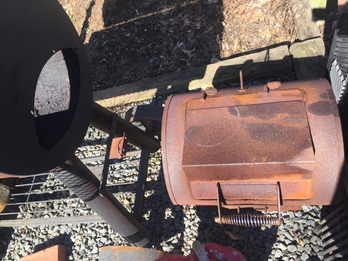 Smoker Grill Repair - New Firebox - Fairfax Forge - Welding ...